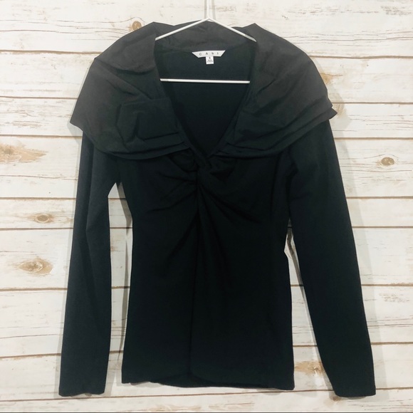 CAbi | Tops | Cabi Womans Size S Long Sleeve Puff Collar Top | Poshmark